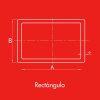 Perfil de Acero Rectangular 50 x 20 x 2,0 mm x 6 m – Perfimet